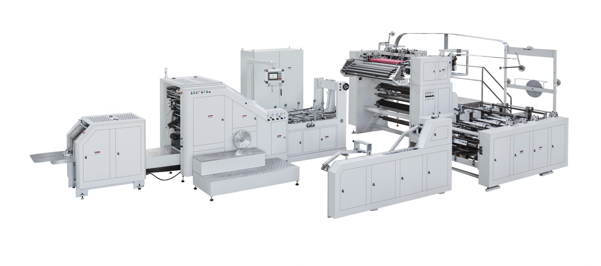 Roll-fed FD330T Automatic Square Bottom Paper Bag Machine with Handle ...