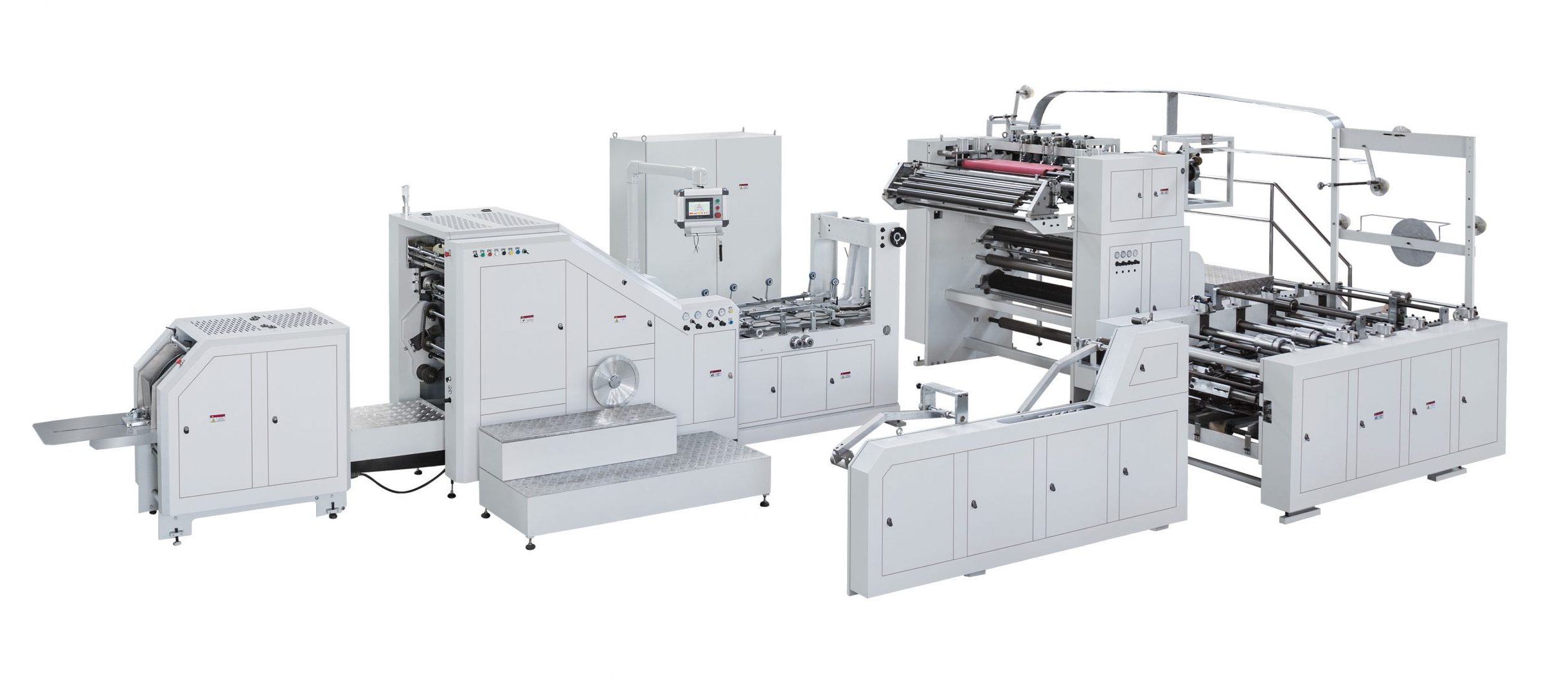 Roll-fed FD330T Automatic Square Bottom Paper Bag Machine with Handle ...